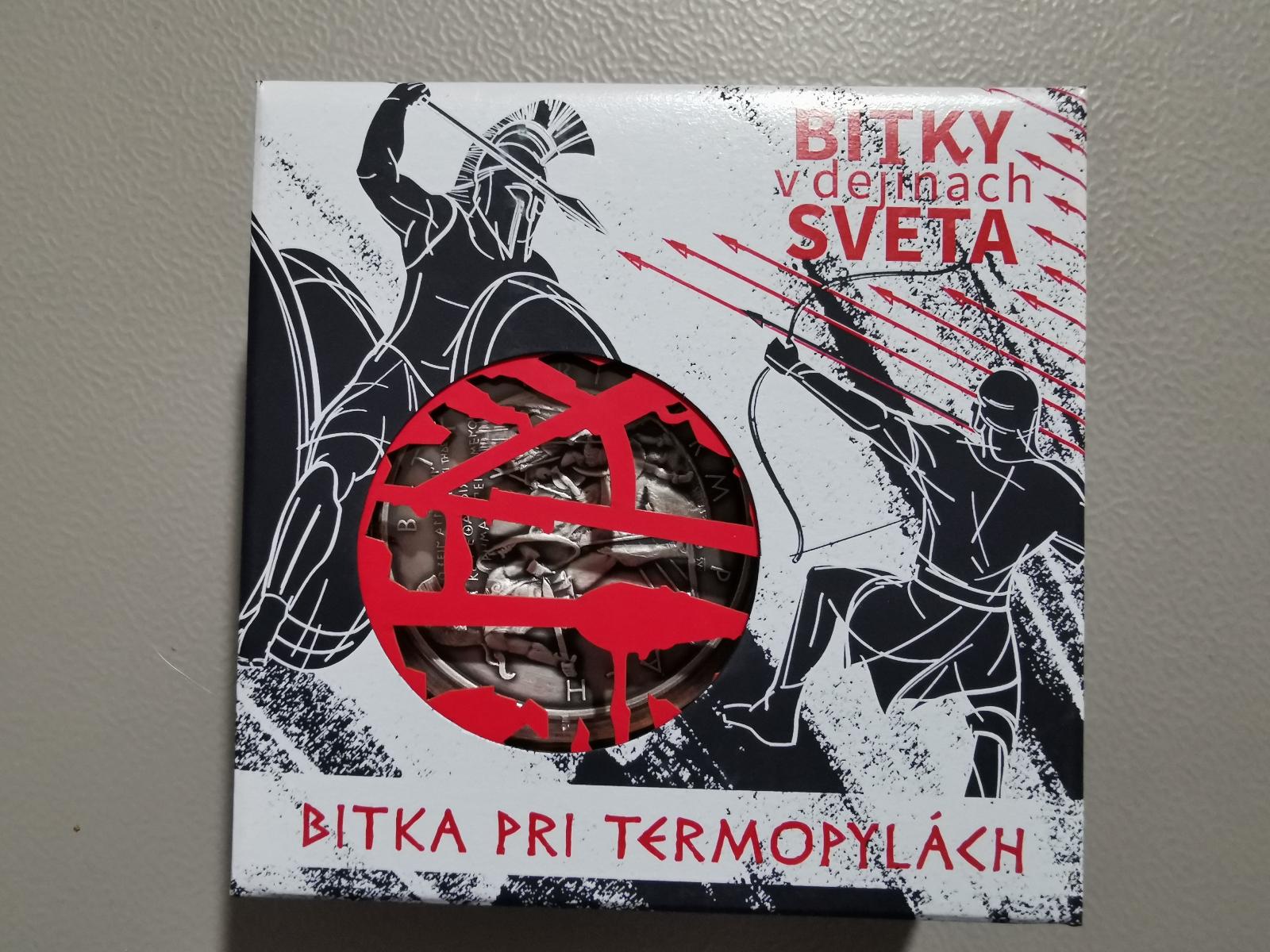 Stříbrná1 oz mince Bitka pri Termopylách, jen 200 ks, Kremnica | Aukro