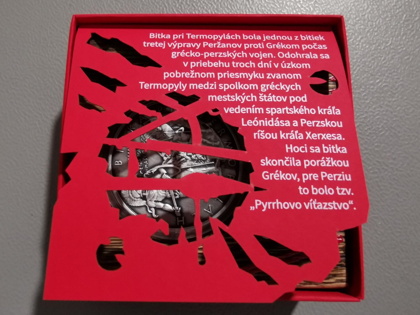 Stříbrná1 oz mince Bitka pri Termopylách, jen 200 ks, Kremnica | Aukro